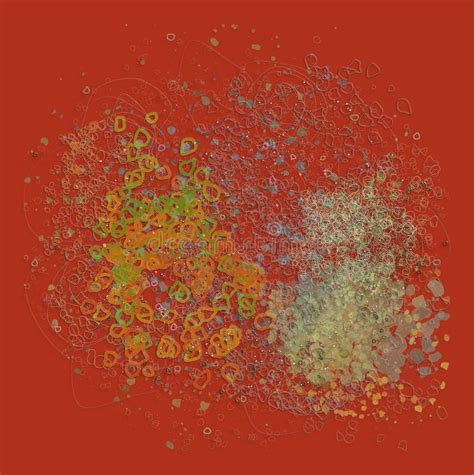 Color Abstract Pattern Generative Blended Messy Shapes Art Background Digital Effect