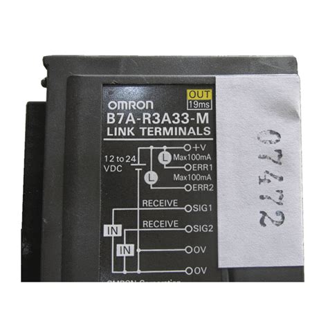 New In Stock Omron Controller Module B7a R3a33 M Advantch Input Output Module