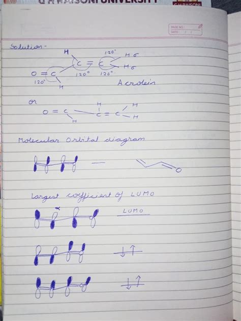 [solved] Draw The Orbitals For Acrolein Ch 2 Ch Cho Showing The Hybrid Course Hero