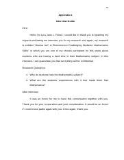 Appendices Example Docx Appendix A Interview Guide Intro Hello