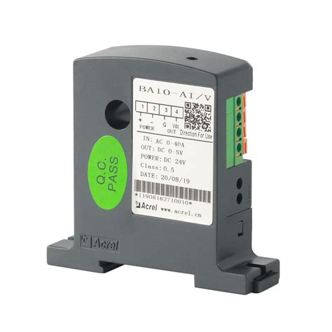 Mm Hole Modbus Analog Electric Current Transducers Din Rail Current Sensor