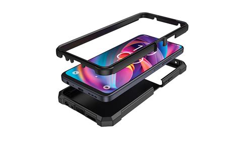 Wodaf For Tcl K32 K33 5g Case With Screen Protector Hard Pc Front Frame And Soft