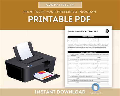 Pre Interview Questionnaire Template Candidate Pre Interview Questions