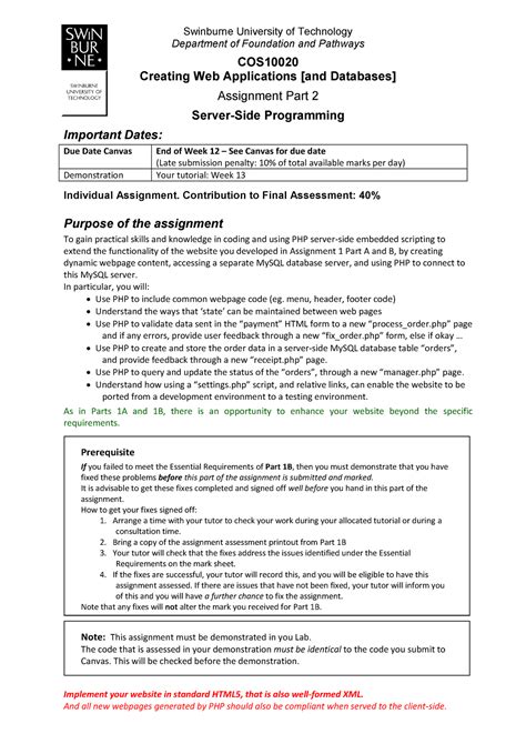Assignment2 Using Html Css And Php Mysql To Create A Website