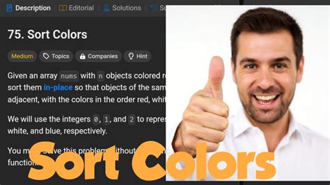 Master The Sort Colors Problem Dsa Explained Simply With Code Youtube