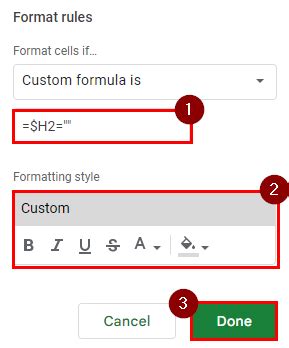 Conditional Formatting Based On Another Cell Not Empty In Google Sheets Sheets For Marketers