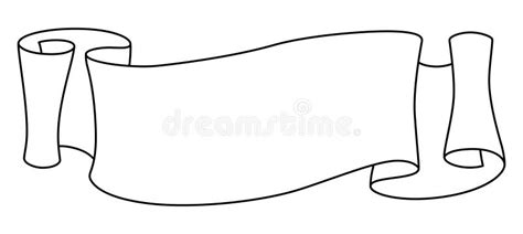 Vintage Scroll Illustration Image Of Papyrus Or Paper Ancient Stock