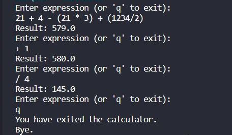 Calculator Console Application In Java