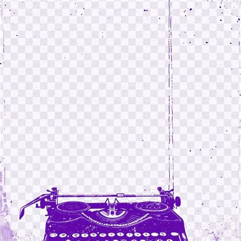 Premium Psd Vintage Typewriter Frame With Paper String And Typewriter