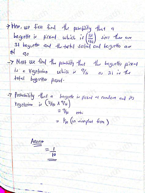 Solved A Cafe Sells Salads And Baguettes The Frequency Tree Below Shows Information About