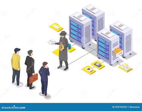 Insider Threat 3d Vector Anonymous Hacker Attack 259702259