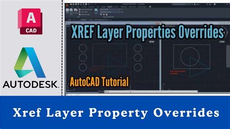 Autodesk Autocad Course 10 Autocad Xref Layer Property Overrides Youtube