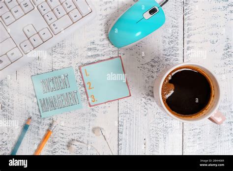 Conceptual Hand Writing Showing Incident Management Concept Meaning Process To Return Service