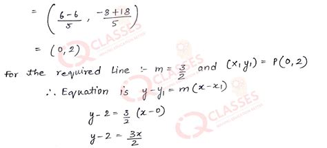 Class ICSE Maths Important Questions Chapter Equation Of Line