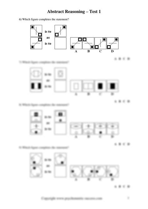 Solution Abstract Reasoning Test Questions With Answer Studypool