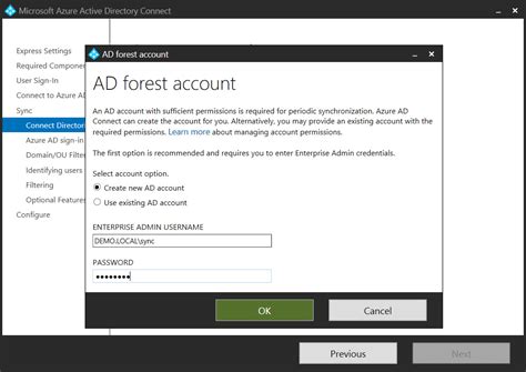 ad connect password hash synchronization wtsnet