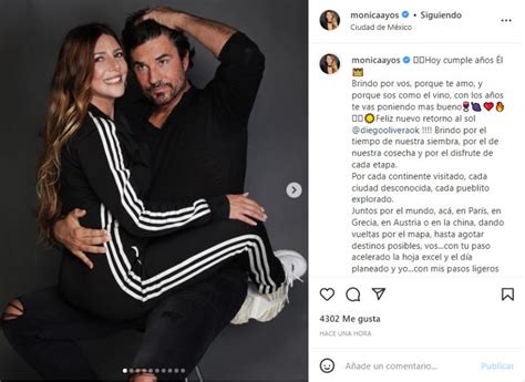 La Romántica Dedicatoria De Mónica Ayos A Diego Olivera En Su