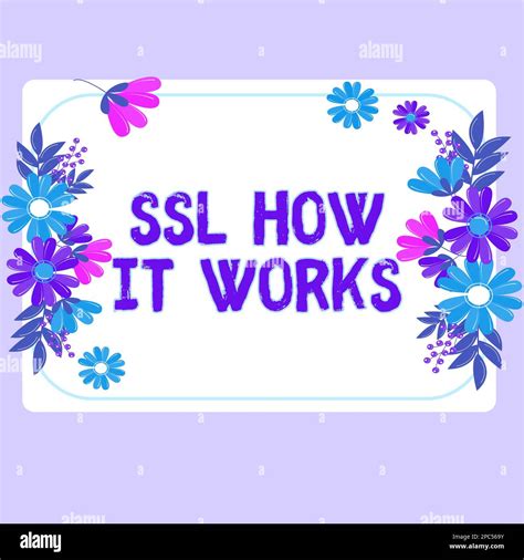 Sign Displaying Ssl How It Works Concept Meaning Session Key Is Used