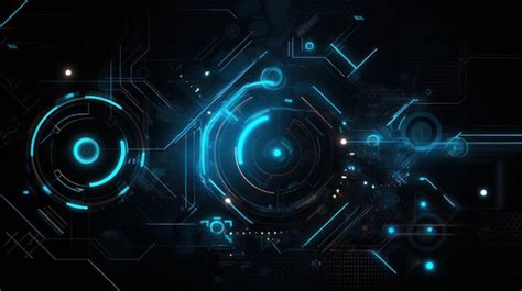 Premium AI Image Abstract Technology Background Illustration AI GenerativexA