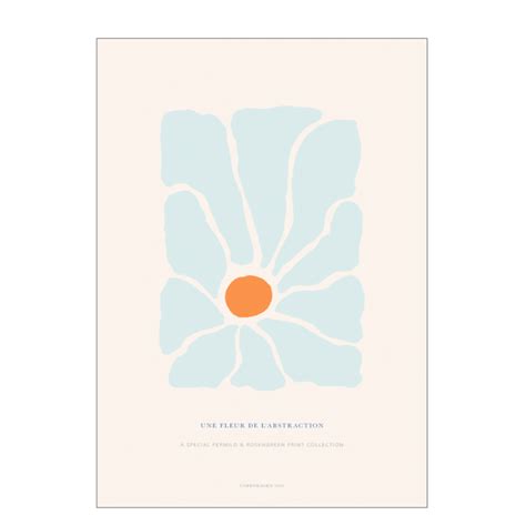 Fleur De Abstraction No 1 Light Blue