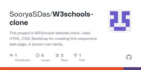 Github Sooryasdasw3schools Clone This Project Is W3schools Website Clone Used Html Css