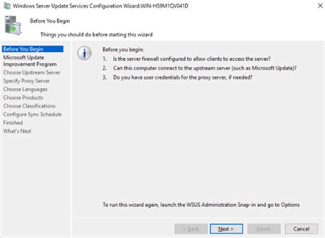 Install And Configure Windows Server Update Services WSUS