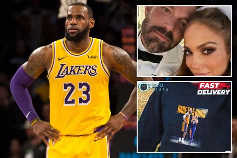Jennifer Lopez Lebron James Trolled With ‘race To 5 Rings Shirts After Her Divorce From Ben