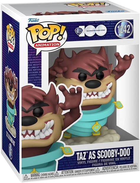 Funko Pop Animation Wb 100 Looney Tunes Taz As Scooby