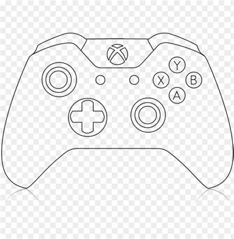 Xbox Controller Drawing Outline