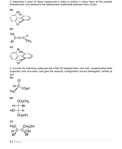 SOLVED: Determine if each of these compounds is chiral or achiral. If ...