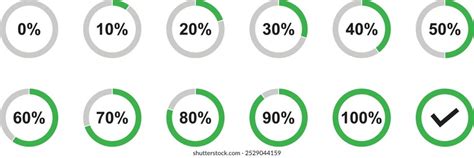 Circle Loading Circle Progress Collection Set Stock Vector Royalty Free 2481897113 Shutterstock
