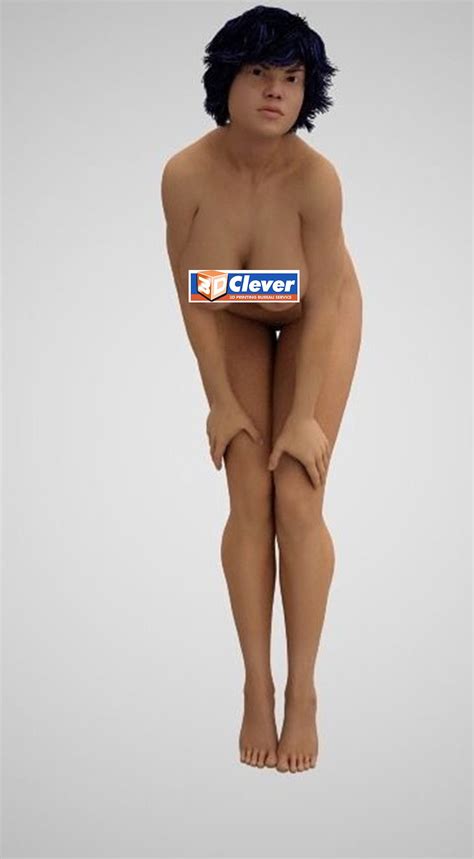 Highly Detailed Model Figure Of A Naked Women With Her Bottom Out Made By Dclever Mm