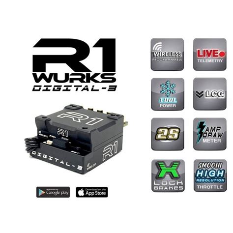 r1 wurks r1 digital 3 esc 2s 040007 not 1s r1w040007 [cars and trucks