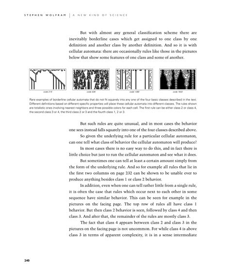 Four Classes Of Behavior A New Kind Of Science Online By Stephen