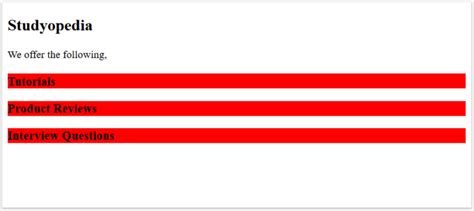 JQuery Mouseover Method Studyopedia