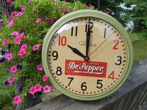 Original 1930s Dr Pepper Clock Rare 10 2 4 Dr Pepper Clock Art Deco