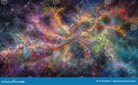 Surreal Neuron Made With Generative Ai Stock Illustration