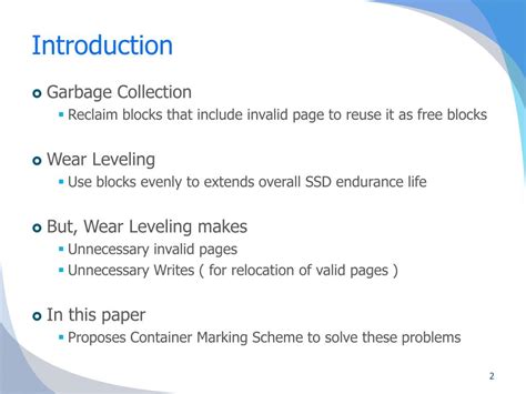 Ppt Container Marking Combining Data Placement Garbage Collection And Wear Leveling For