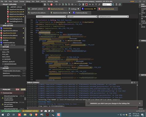error to load picture propiertes error run to 64 bits compilation