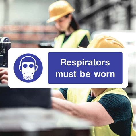 Respirator Must Be Worn Sign Ppe Safety