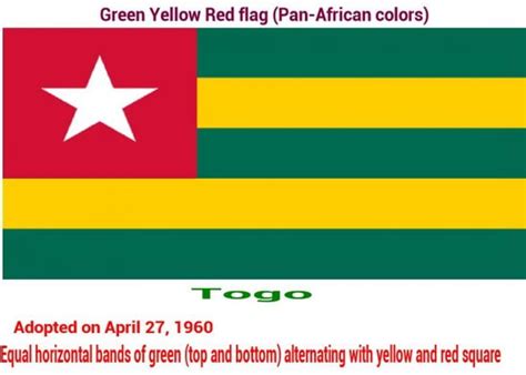 16 Countries With Green Yellow Red Flags Pan African Colors Emdamakina