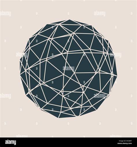 Wireframe 3d Sphere Stock Vector Image And Art Alamy
