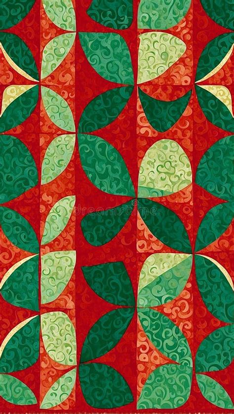 A Pattern With Squares In A Rolling Wave Design In The Colors Red And