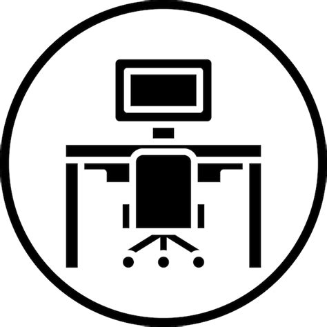 Premium Vector Workplace Icon Style