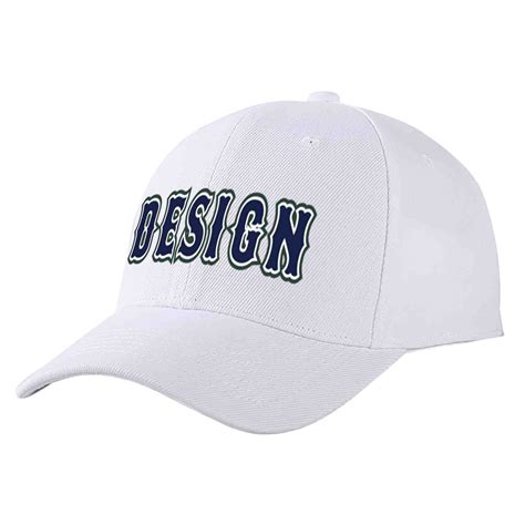 Personalized White Hats Customize Baseball Caps For Men Kxkshop