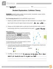 Collision Theory Pdf Name Date Babe Exploration Collision Theory Vocabulary Activated