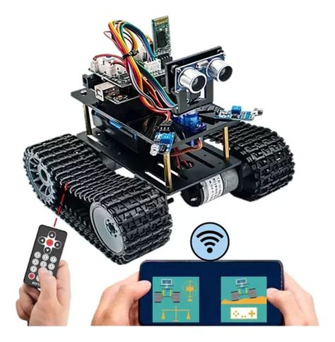 robot tanque programabl kit para arduino tutorial codigo app