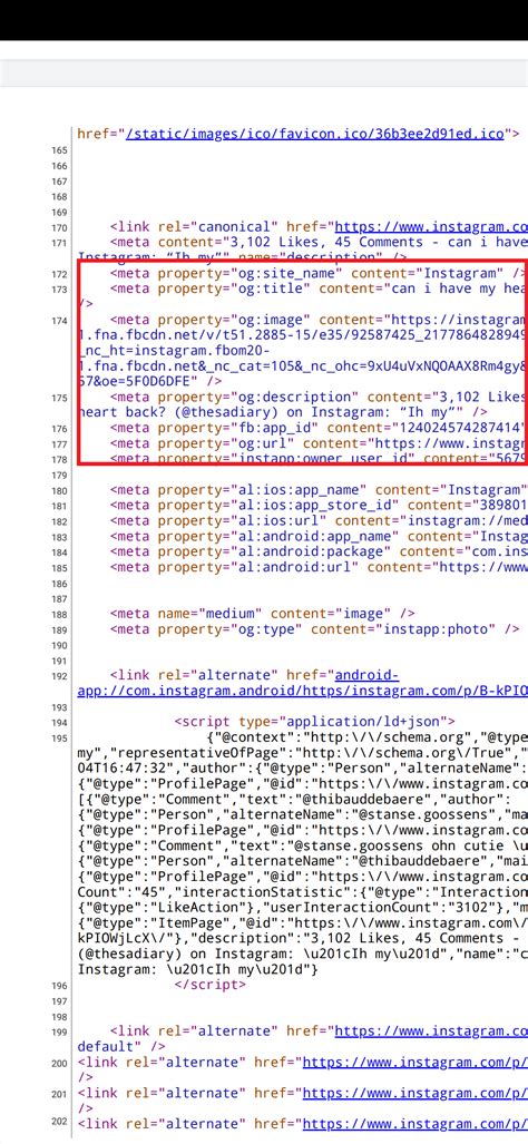 Facebook Opengraph Open Graph Meta Tags Are Inconsistently Missing From Instagram Posts Link
