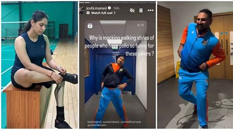 Para Badminton Star Manasi Joshi Blasts Harbhajan Singh Yuvraj Singh