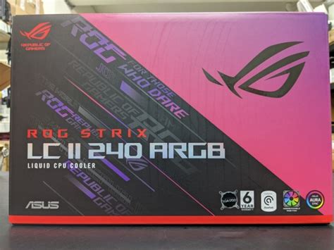 ASUS ROG STRIX LC II Cooler Has LGA Bracket For Intel S New CPUs